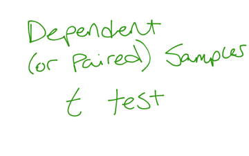 Dependent samples t test | Educreations