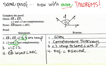 2-8 Complementary Angle Theorems | Educreations