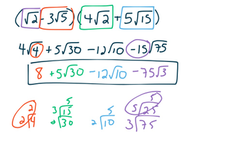 Multiplying Radicals - A Second Method | Educreations