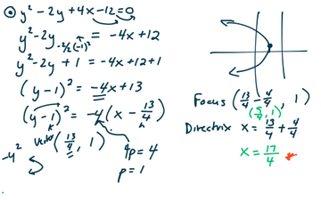 Parabolas & Conic Sections Part 2 | Educreations