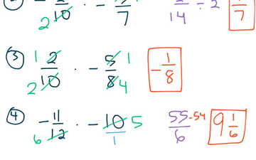 (7) 4.6 - Cross-Canceling To Multiply Rational #'s | Educreations