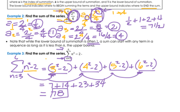 Pre-Cal 10-1 Sequences, Series and Sigma Notation | Educreations
