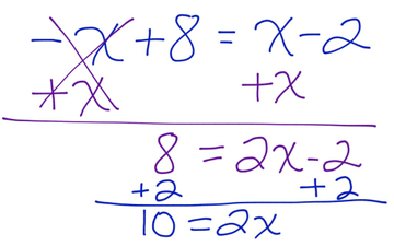 Solving Equations Algebraically With Equal Values Method | Educreations