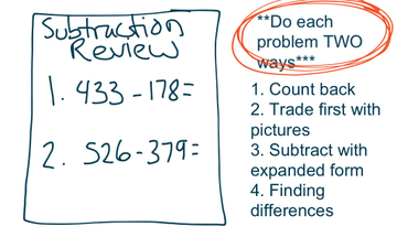 Computation 20 - Subtraction Review | Educreations