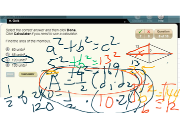 areas of special quadrilaterals | Educreations