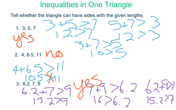 Inequalities In One Triangle | Educreations