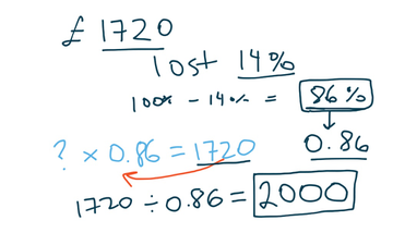 Reverse Percentages | Educreations