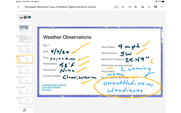 Interactive Weather Journal | Educreations