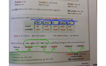 Usted/Ustedes Commands | Educreations