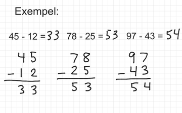 Subtraktion - Uppställning 1 | Educreations