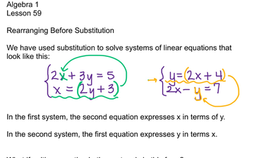 Algebra 1 Lesson 59 practice a, b | Educreations
