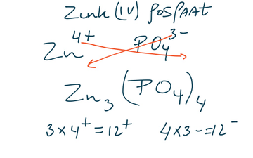Formule Van Zink(IV)fosfaat | Educreations