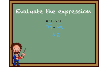 Order Operations (multiplication, subtraction) | Educreations