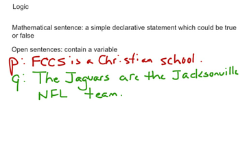 Logic: Mathematical Sentences | Educreations