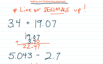 Adding And Subtracting Decimals + Decimal Assignment Solutions ...