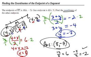 Find The Missing Endpoint | Educreations