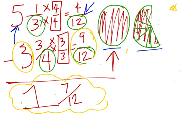 Subtracting Fractions With Renaming | Educreations