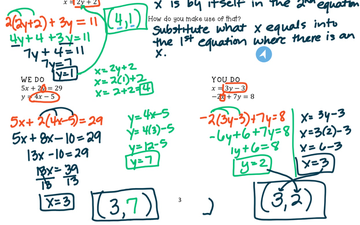 A1T Unit 3 Lesson 2 Solving By Substitution | Educreations