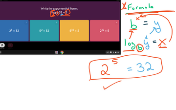 Log To Exp Form Example | Educreations