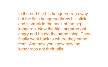 How The Kangaroos Got Their tails | Educreations