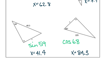 M10-3: Lesson 4 Finding Unknown Sides with Trig | Educreations