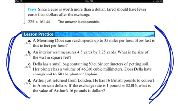 Lesson 8 - Algebra Saxon Math | Educreations