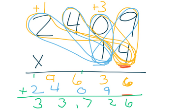 4Dx2D Multiplication Looping | Educreations