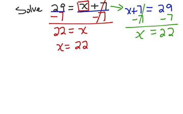 Solving 1-Step Equations by Adding and Subtracting | Educreations