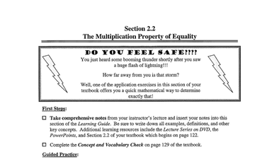 MTH 098 Section 2.2 Multiplication Property Of Equality | Educreations