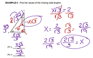 Pre AP Geometry Notes 30-60-90 Triangles | Educreations