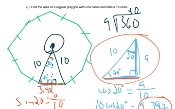 Area Of Regular Polygons | Educreations