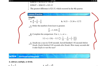 Lesson 10 - Algebra Saxon Math | Educreations