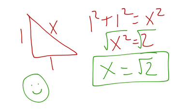Find Hypotenuse Of Isosceles Right Triangle Educreations