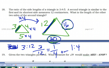 Geometry Honors 2013 Unit D Practice Test #18 | Educreations