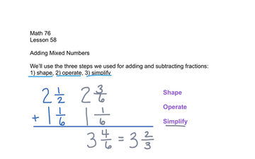 Math 76 Lesson 58, practice a-c | Educreations