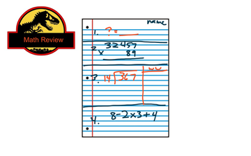 Jurassic Park - Math Review (powers Of 10, Mult,Div, and O of O | Educreations